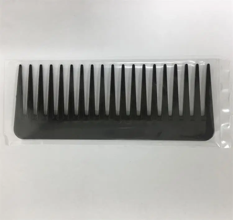 Custom Assorted Color Wide Tooth Detangler Fluff Comb - Buy Detangler ...