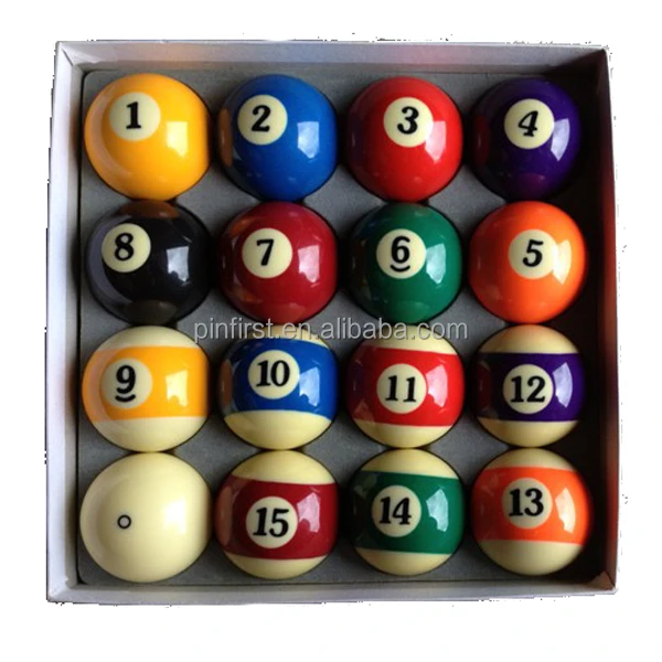 Jual Bola Billiard Taiwan 1/16" Isi Set 16 Bola Biliar Medium Tanggung ...