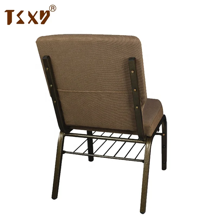 Auditorium Red Interlock Stacking Church Chair - Wholesale