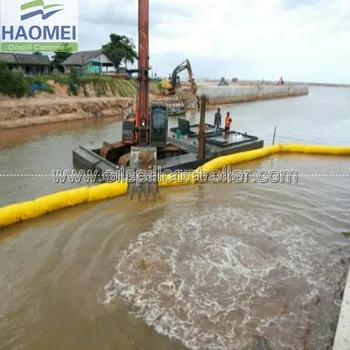Pvc Solid Float Oil Spill Containment Boom And Silt Curtain - Buy Oil ...
