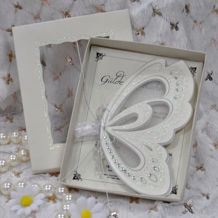 Hot sale! stock-in-trade Royal Butterfly Shape Wedding Invitations ...