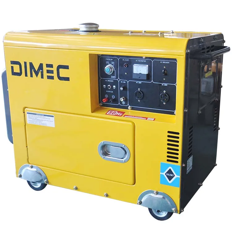 Pme6700se Home Use Open Type Small Portable Silent Diesel Generator 5kw ...