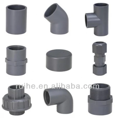 Plastic Pvc Pipe Fittings For Water Supply And Drainage - Buy En ...