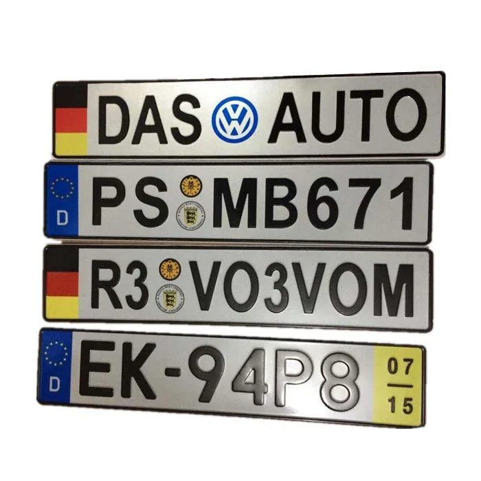 Custom european license embossed plates| Alibaba.com