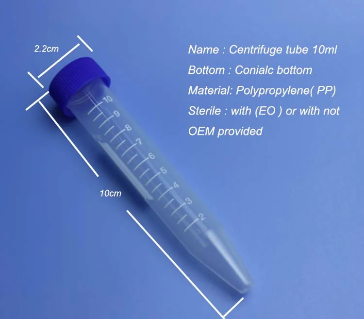 Falcon Tube 50ml Centrifuge Tubes - Conical & Printed Graduations
