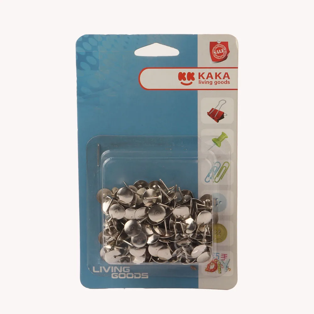 Safe Pushpin Hanging Box Large-headed Nail Silver Metal Drawing Pin For ...