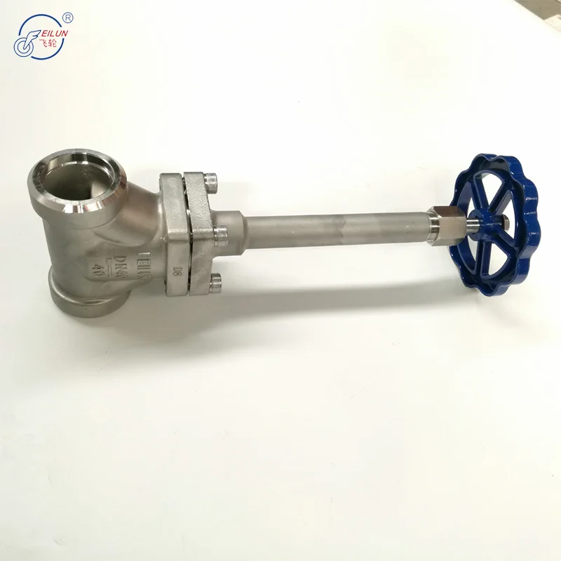 DJ-20D 40D Cryogenic Long Stem Globe Valve for LN2 Tanks