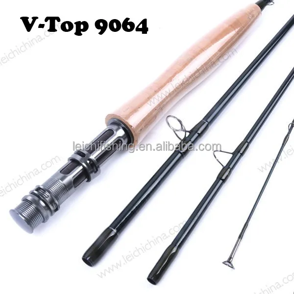 New 40T + 46T Korean Carbon 9ft 6wt 4pc Fly Fishing Rod