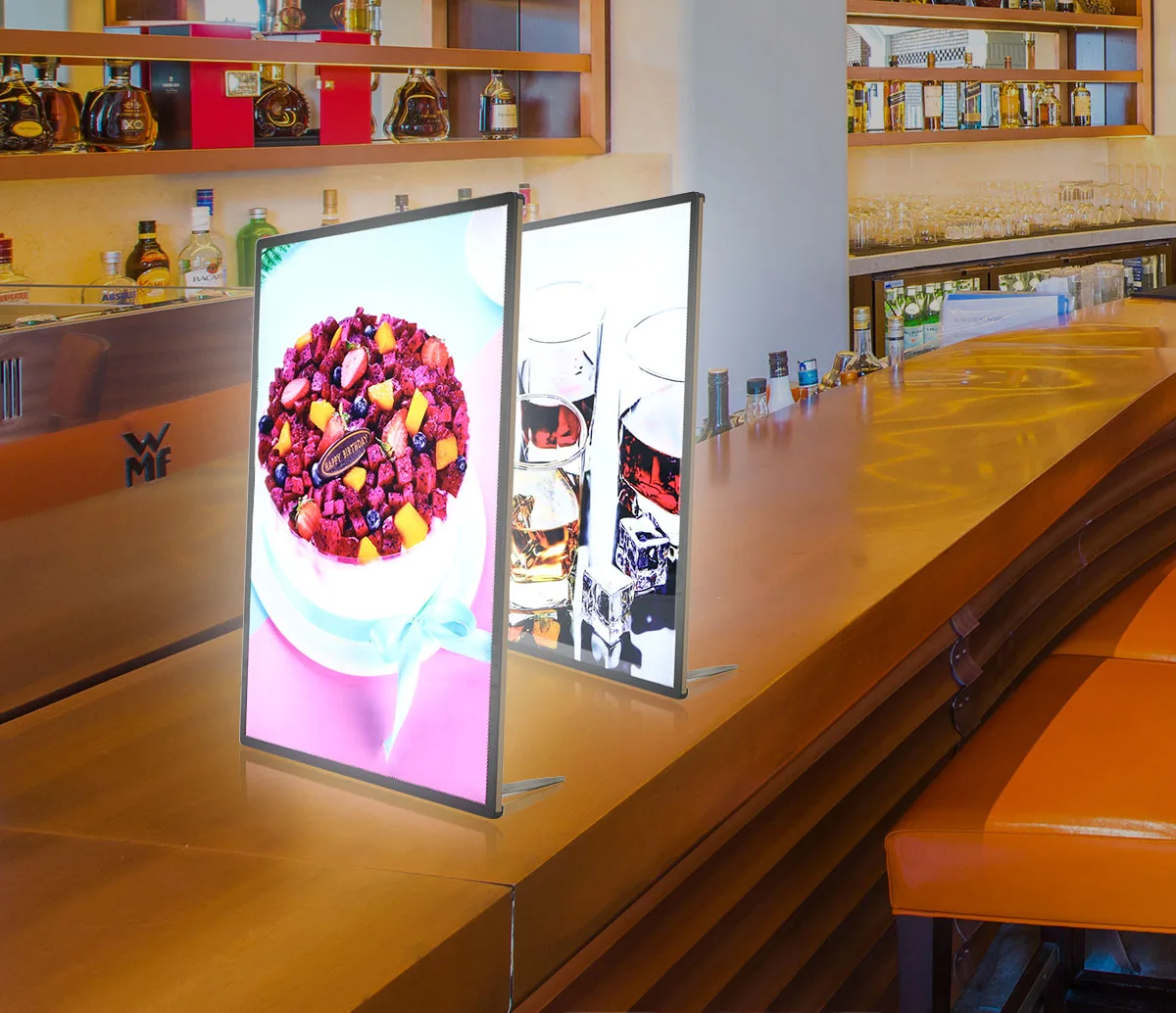 Led Menu A2 Acrylic Sign Holder Slanted Led Menu Board A1 - Buy Acrylic ...