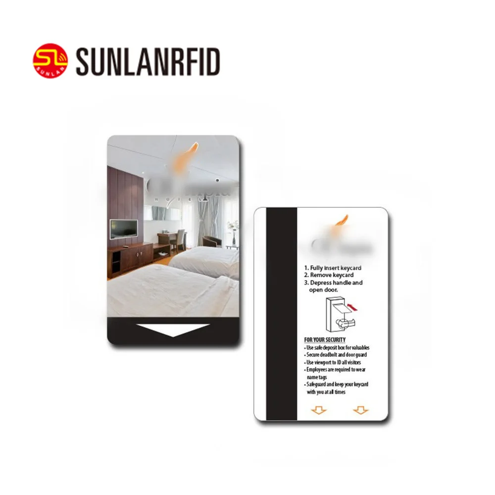Custom Printing Pvc Rfid Chip 13.56mhz Access Control Hotel Room Card ...