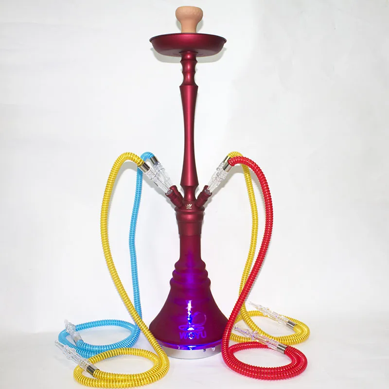 Big Size Aluminum Hooka Glass Large 4 Hoses Sheesha Hookah Shisha - Buy ...