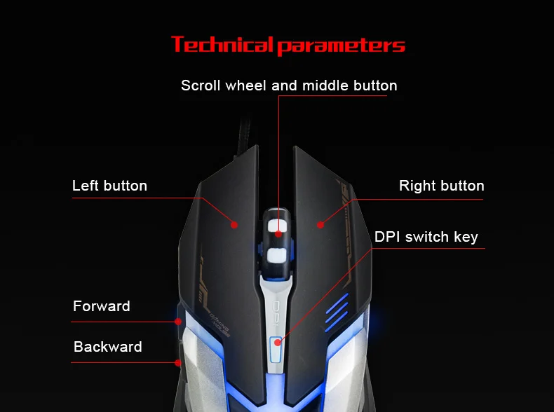 Imice V6 Customized Logo Optical Usb Cordless Arc Mice Led Wired ...