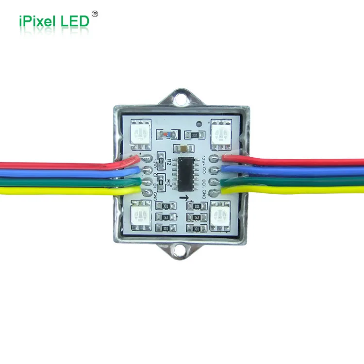 35mm Square 12v Ws2801 Digital Rgb Pixel Led Modules - 4 Led /pixel ...