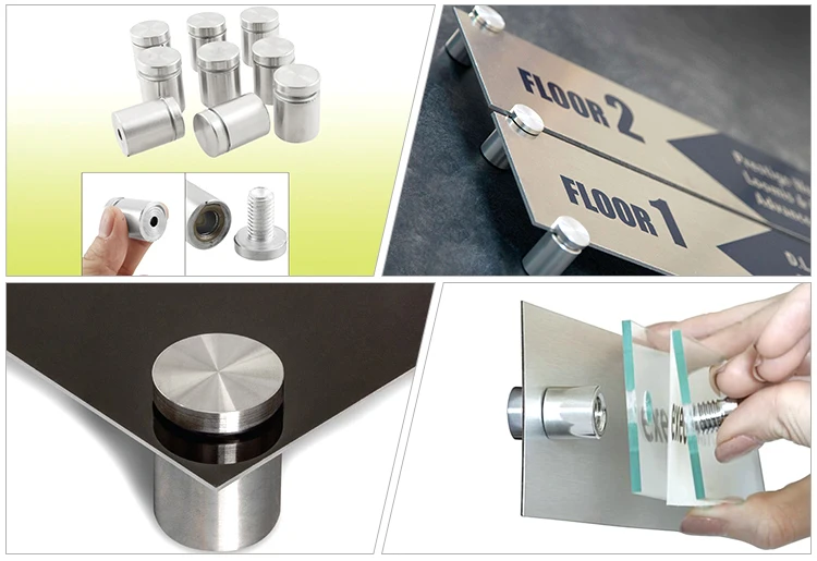 Standoff Wall Mounts - Durable Stainless Steel Spacers