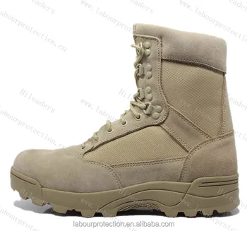 Tan Leather Desert Com Bat Boots With Rubber Outsole - Buy Rubber Sole ...