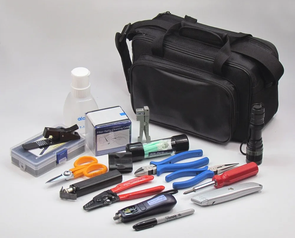 Fiber Fusion Splicing Tool Kit Fiber Optic Machine Compact Field Fiber ...