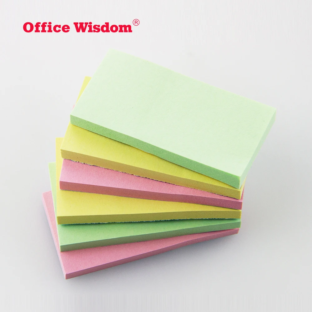 Personalized 1x2 Inch Sticky Notes Pad in Multiple Colors for Office ...