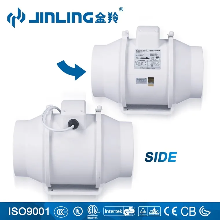 DC Motor High Efficiency Silent Exhaust Fans - 6, 8, 10 Inch