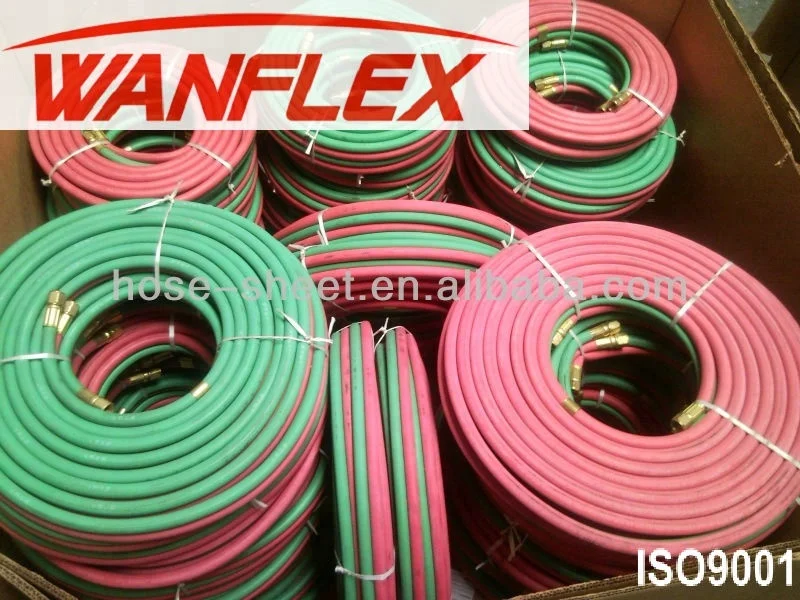 Flexible 8mm Industrial PVC Rubber Oxygen & Acetylene Twin Welding Air ...