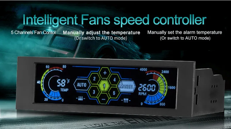 STW Computer case Touch 12v Temperature 4 Pin Pwm Smar Fan Controller ...