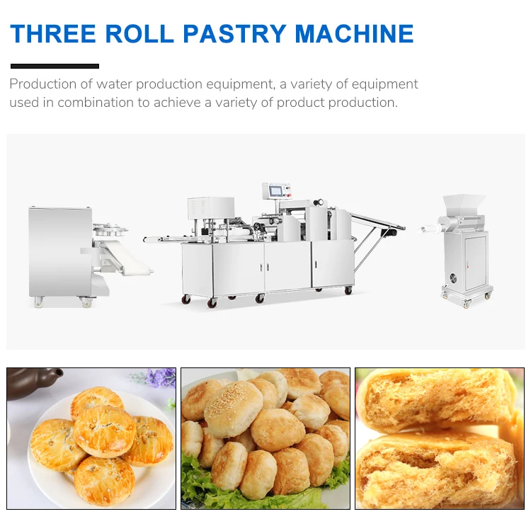 Chinese Puff Pastry Sheet Machine With Ce Approved/three Roll Pastry ...
