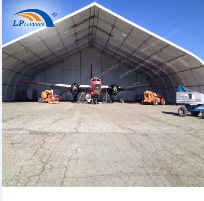 Aluminum Temporary Structure Curve Tent For Outdoors Aviation Hangar ...