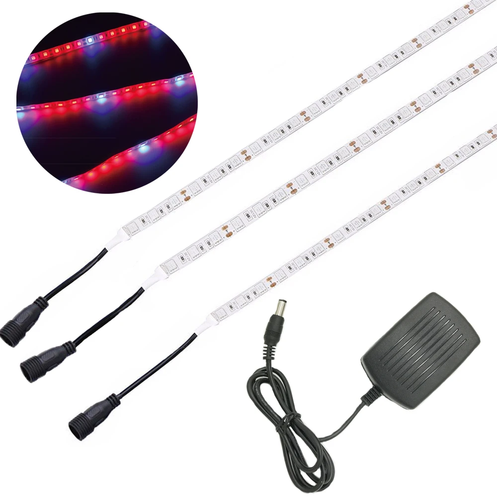 红色蓝色 5:1 LED 植物灯, 3 个 1.64 英尺/带 LED 成长灯带柔性软灯条与美国电源适配器| Alibaba.com