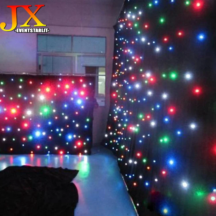 Background Stage Flexible Foldable Led Star Curtain Rgb Dmx Starry Sky ...