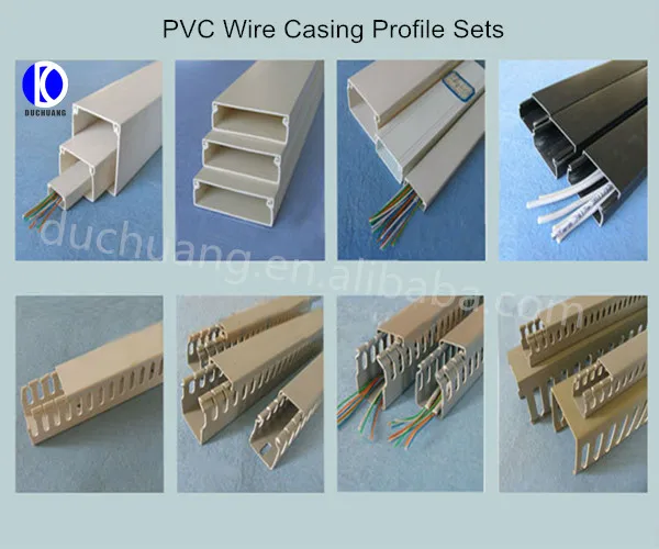 PVC Plastic Power Cable Slotted Trunking - Durable & Fireproof