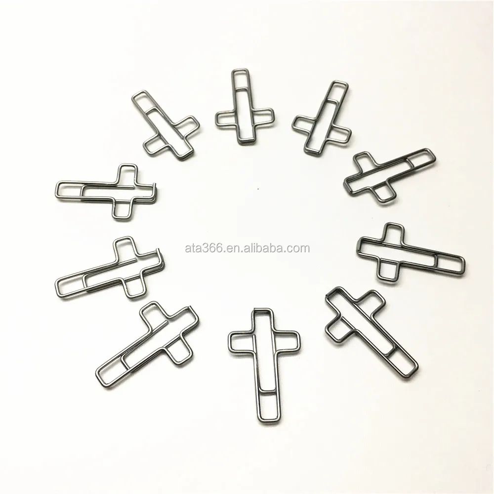 Cross-shaped Paper Clips - Dimonex Nickel Plated Silver