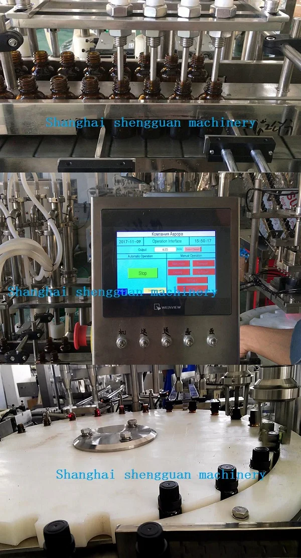 Oral Drops Automatic Filling Capping Machine - 10ml Eye Drops