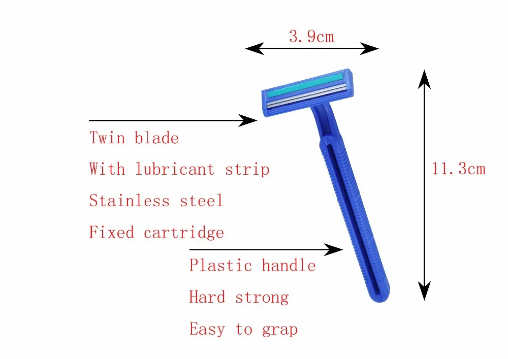 High Quality 2&3 Blades Razor with Whole Plastic Handle Manufacturer's ...