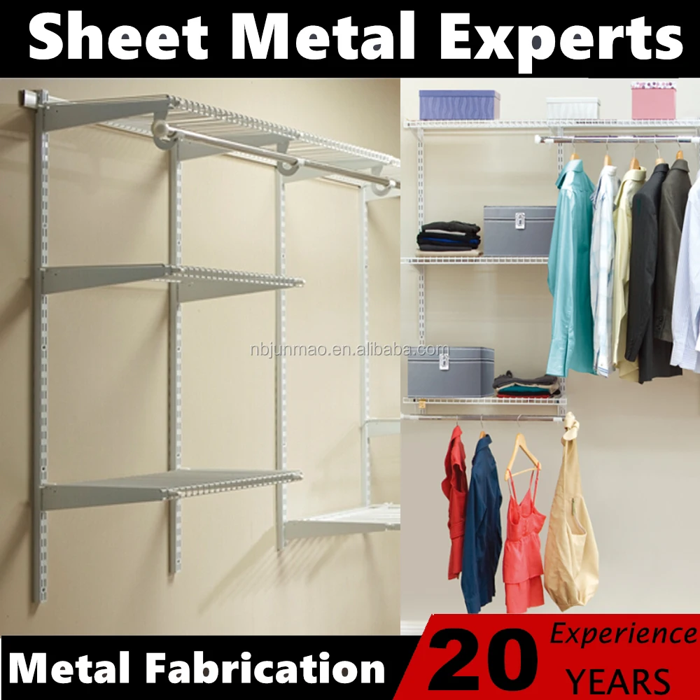 Adjustable Wall Mounted Closet Rack System With Shelf Organizer - Buy ...