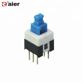 7x7mm On On Mini Latching Push Button Switch 6 Pin Pcb - Buy Push ...