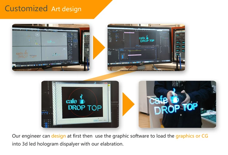 Portable Advertising Hologram LED Display - 3D Holographic