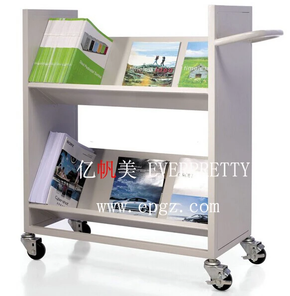 Iron 2-Layer Bookshelf - EVERPRETTY Library Furniture