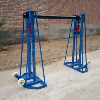 Heavy Load Hydraulic Cable Drum Stand - Buy Electrical Cable Stand ...
