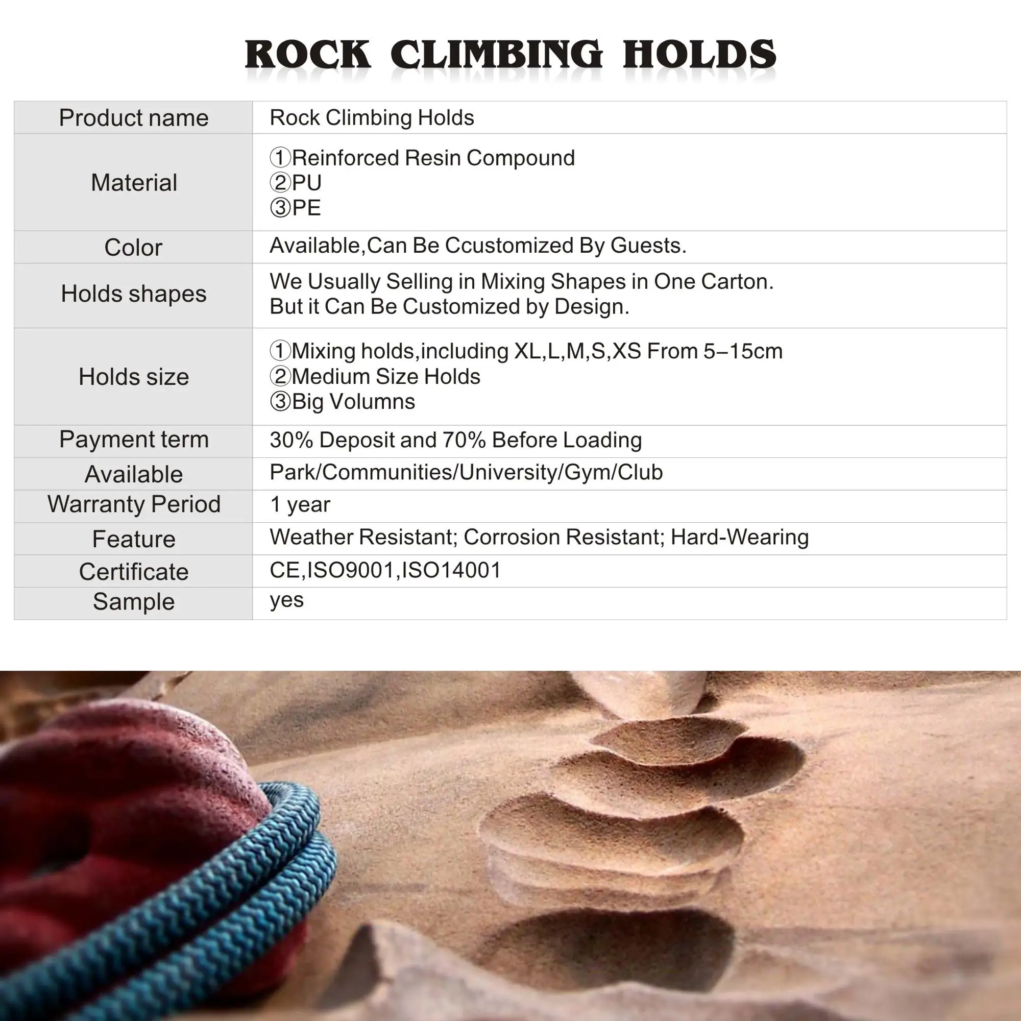 Climbing 2024 Sports Center New Mold Climbing Floorings Kids Boulders ...