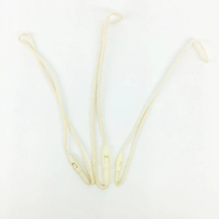 Custom Hang Tag String Bullet Seal Lock With Color Wax Cotton Cord ...