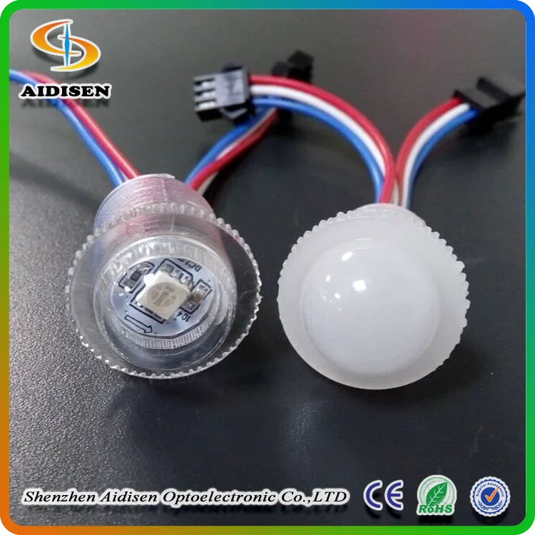 Mini Led Amusement Light Addressable DC12v 16703IC Cabochon 1leds Rgb ...