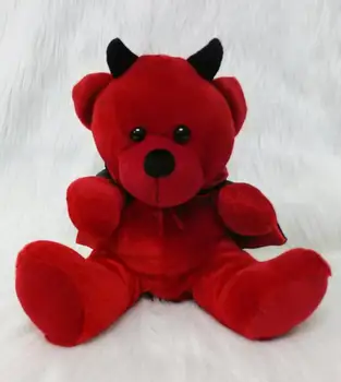10" Red Hot Valentine Bear Devil Best Made Plush Stuffed Devil Toy ...