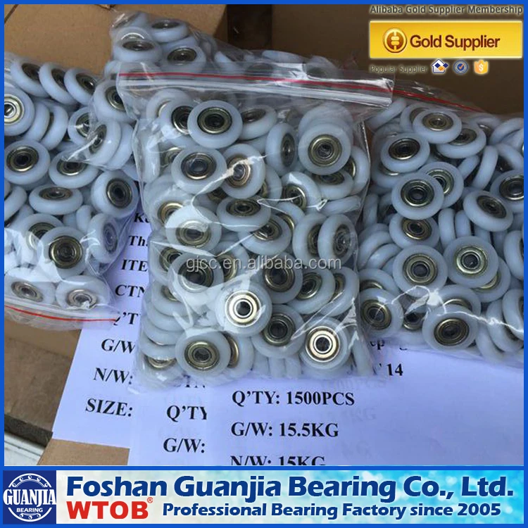 V Groove Plastic Boat Wheels 6200zz 625zz Fitness Boat Hardware Bearing ...