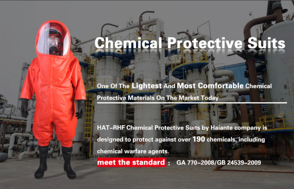 Haiante Neoprene Hazmat Suit - Chemical Resistant & Waterproof