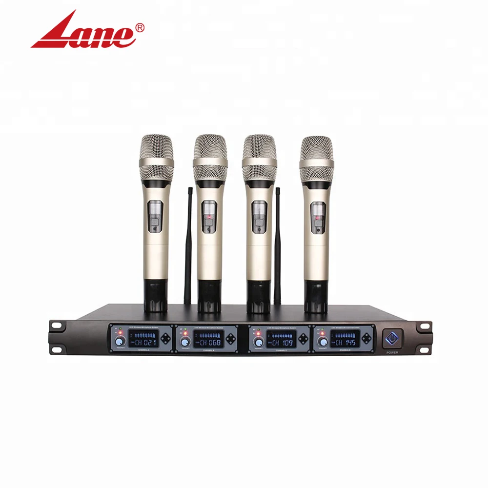 Lane BA-4000 Wireless Microphone System - 4 Channel UHF
