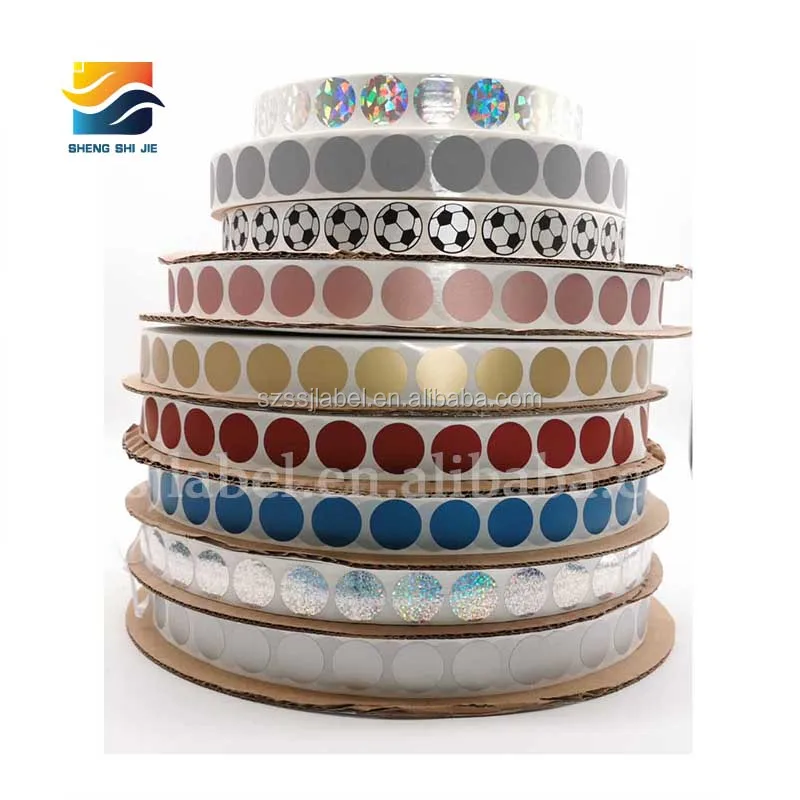 1 Inch Round Scratch Off Stickers Diy Peel And Stick Adhesive Scratch ...