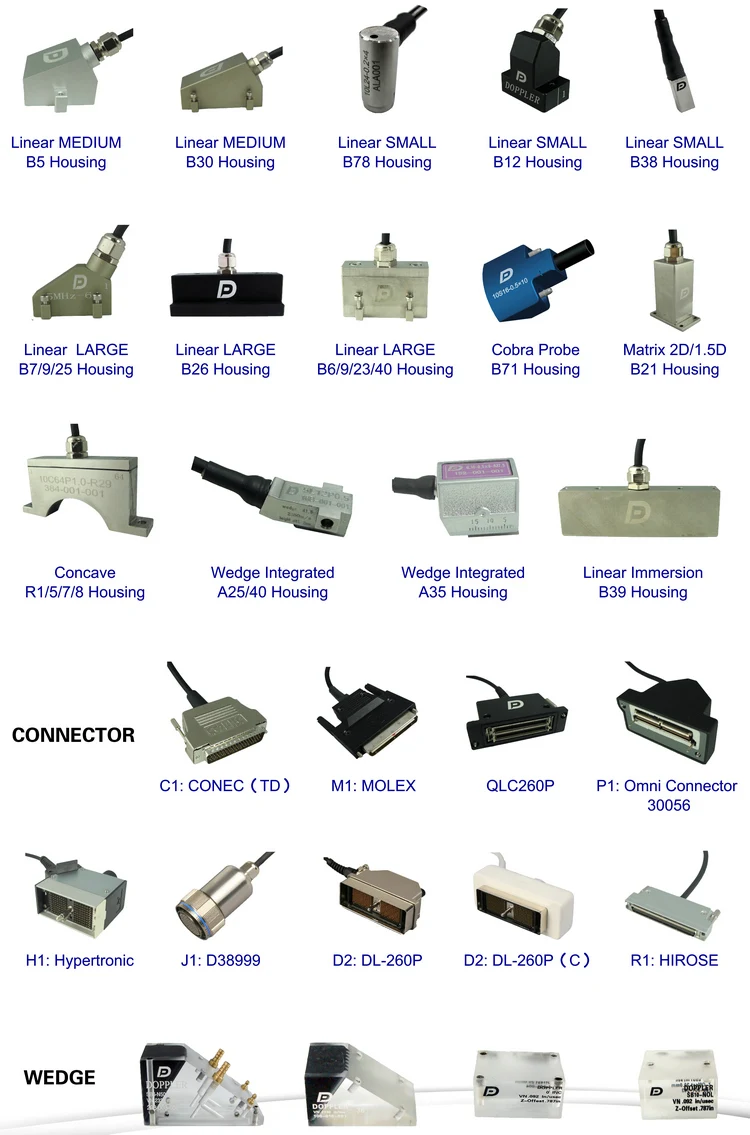 Doppler PAUT Linear Ultrasonic Phased Array Probe for NDT