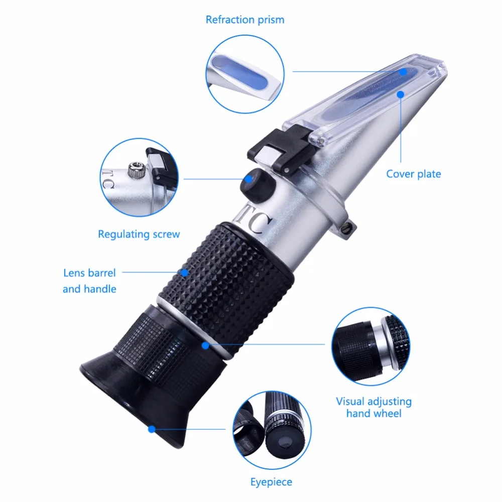 New product Brix 0-90% refractometer fruit juice cutting oil sugar jam ...