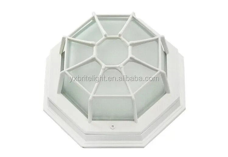 Lámpara LED octagonal decorativa para exteriores, luz de pared de Metal ...