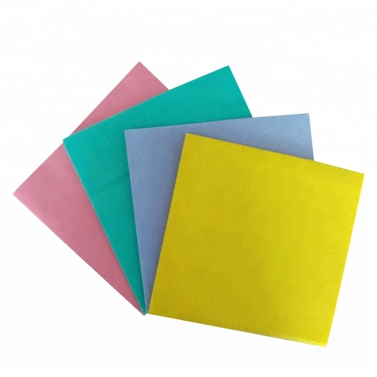 yellow color needle punched nonwoven kitchen cleaning cloth| Alibaba.com