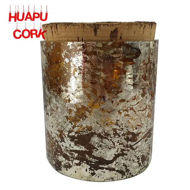 Cork Bark Cork Lid for Candle Cup Glass - HUAPU Crafts